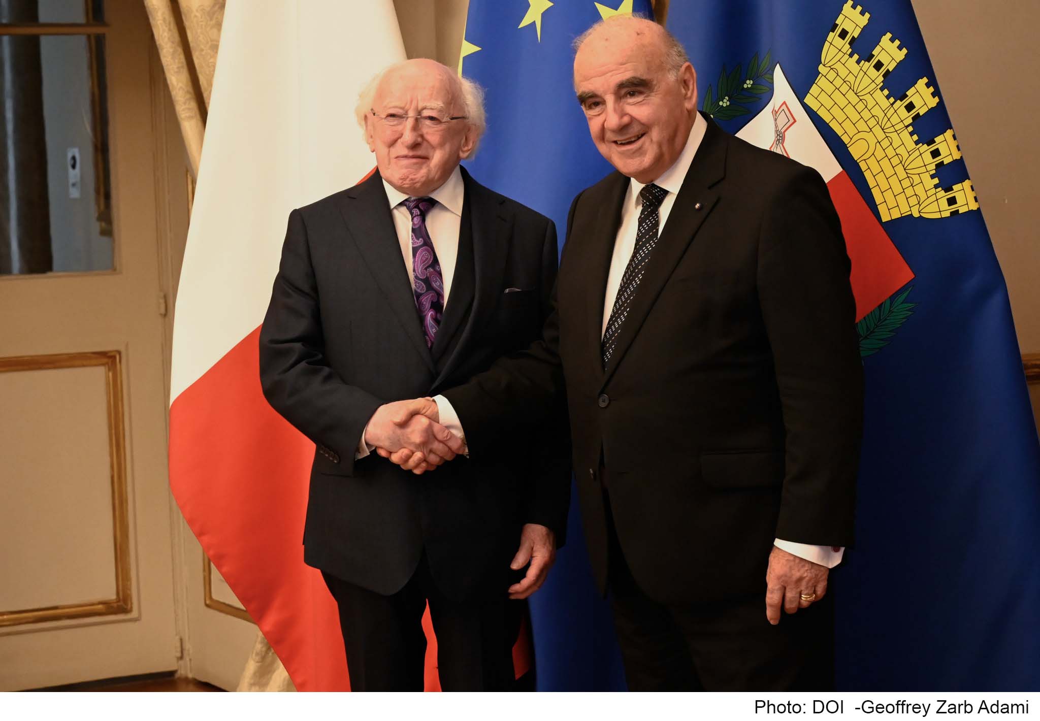 Bilateral meeting between the President of Malta and the President of ...
